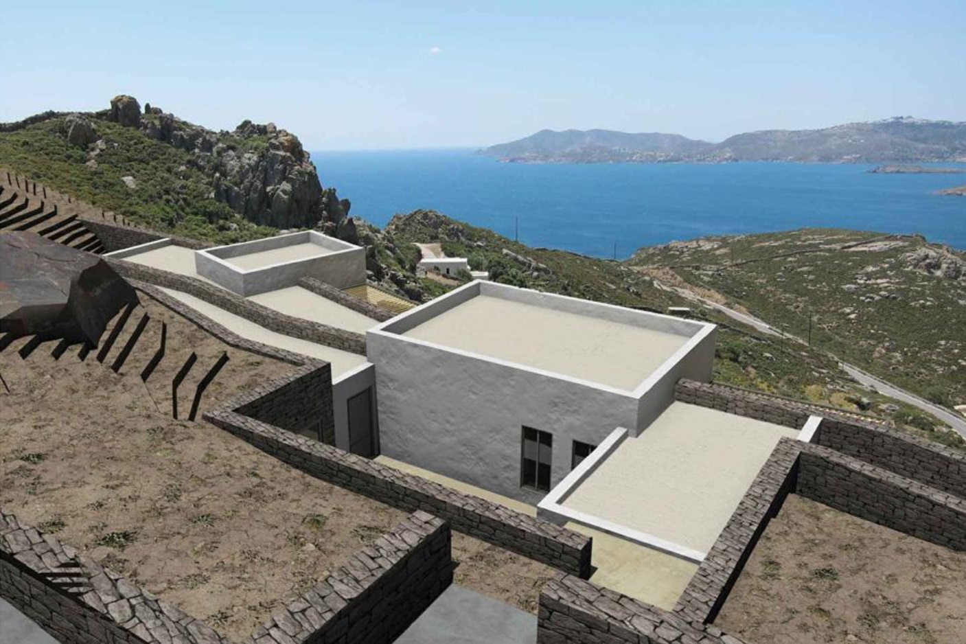 ΠΑΤΜΟΣ - ΕΞΟΧΙΚΗ ΚΑΤΟΙΚΙΑ - CIVIL PREMISES DESIGN