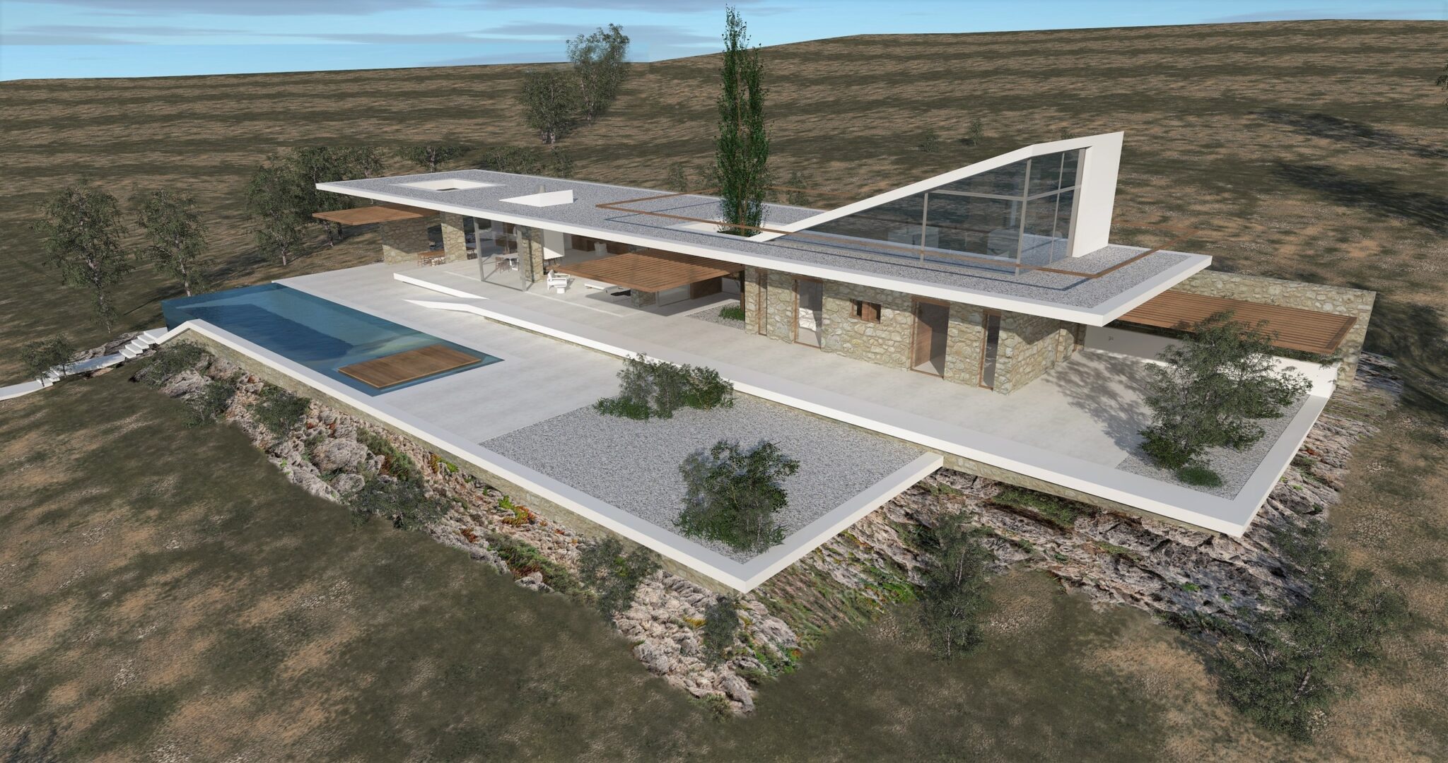 ΛΕΥΚΑΔΑ - ΕΞΟΧΙΚΗ ΚΑΤΟΙΚΙΑ - CIVIL PREMISES DESIGN