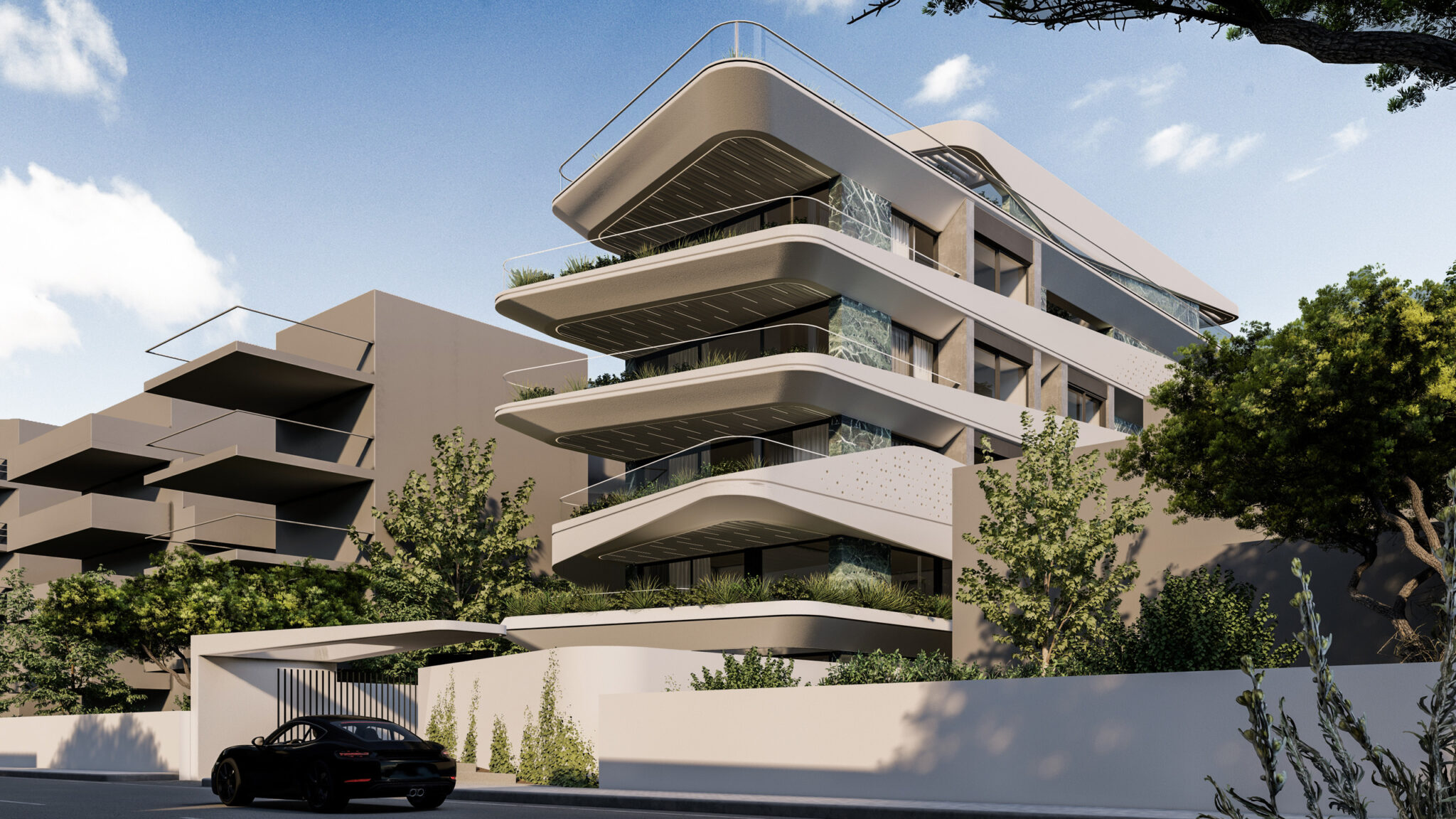 ΒΟΥΛΑ - ΝΕΟ ΠΕΝΤΑΩΡΟΦΟ ΚΤΙΡΙΟ ΚΑΤΟΙΚΙΩΝ - CIVIL PREMISES DESIGN